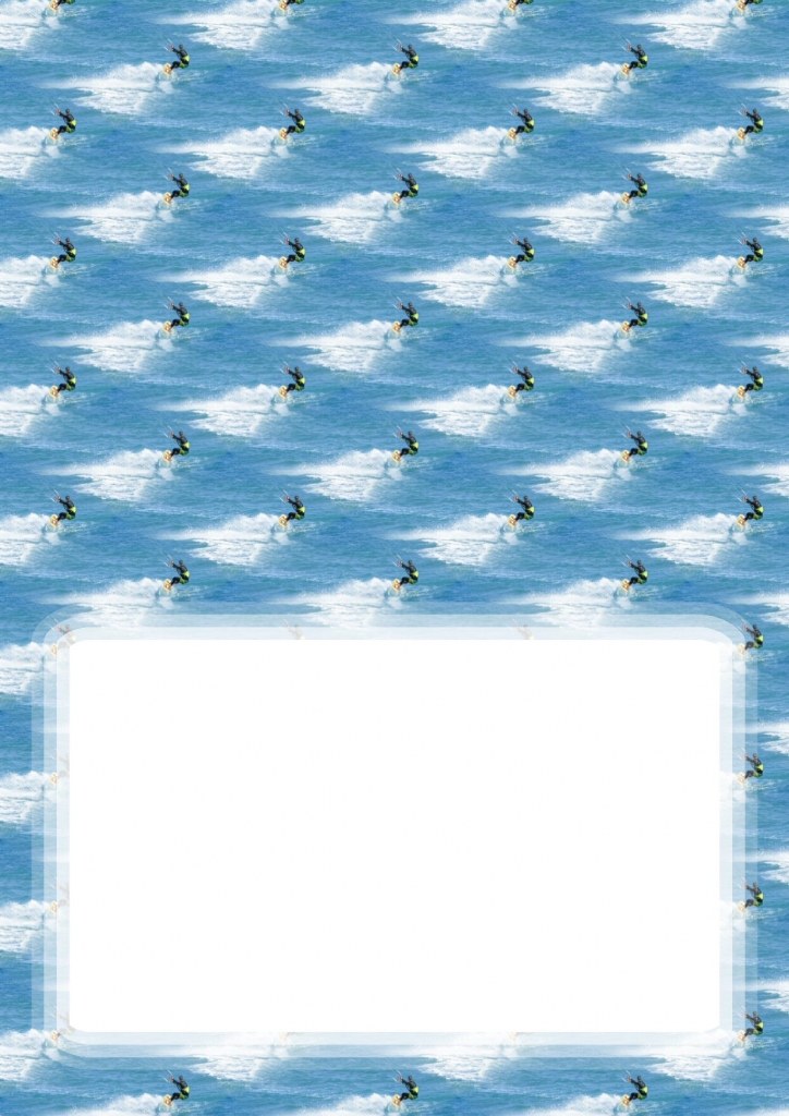 Insert Sheet featuring Kitesurfing.